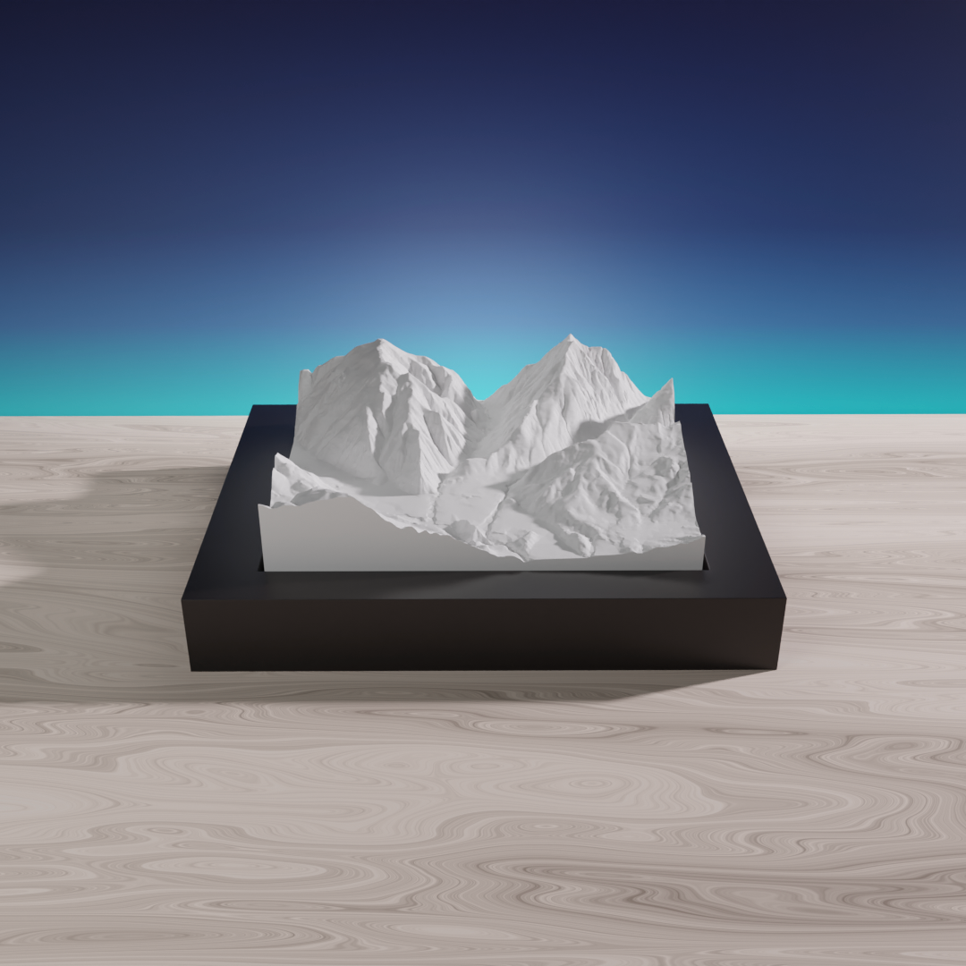 3D Miniature Mountain Models - little big mountains