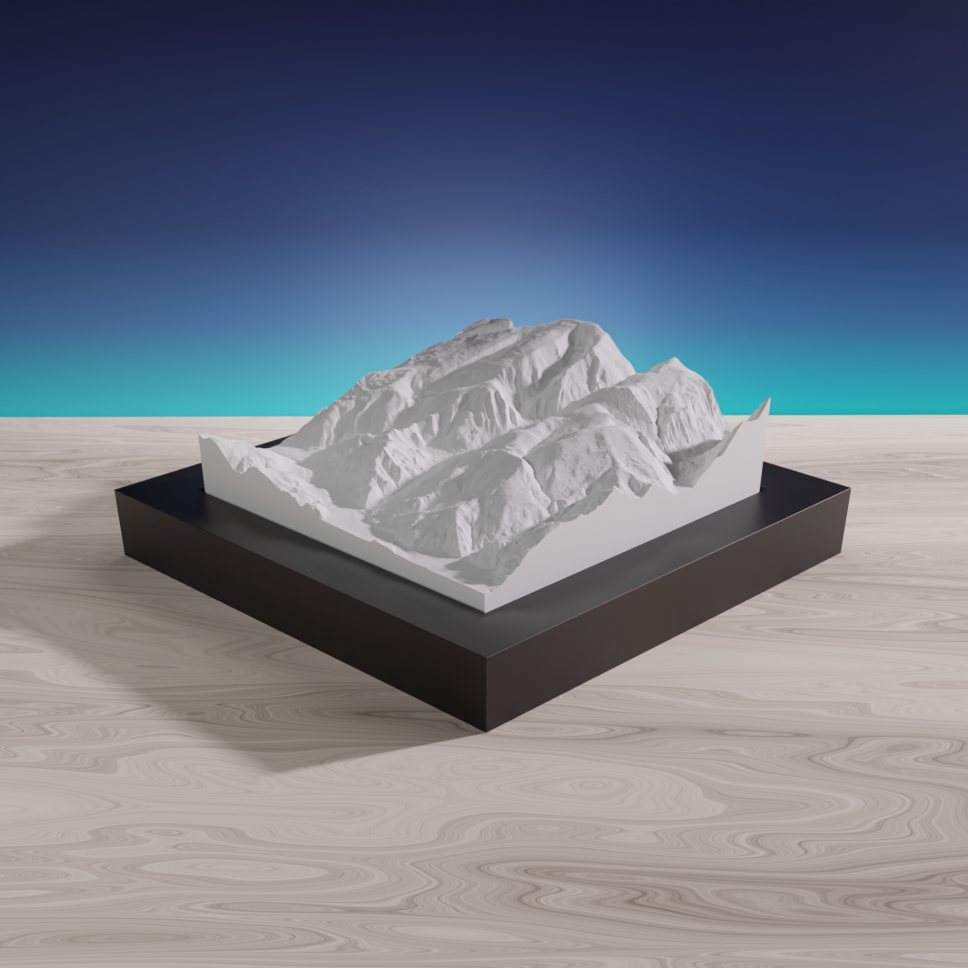 3D Miniature Mountain Models - little big mountains