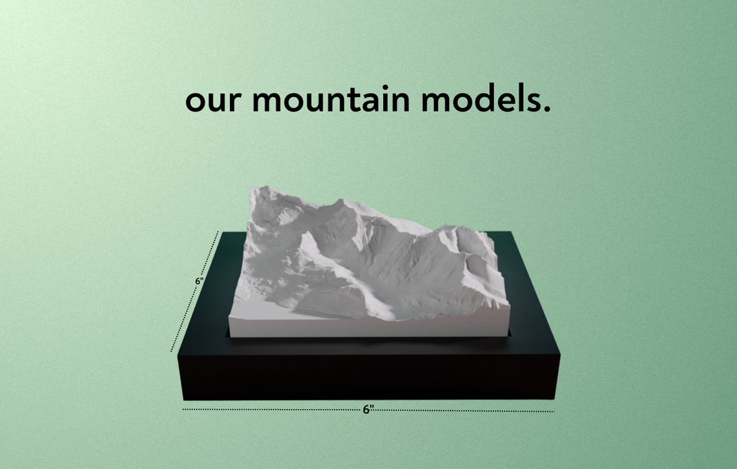 3D Framed Mountain Models - little big mountains